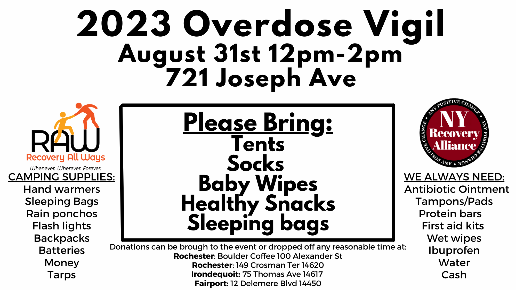 2nd Annual International Overdose Awareness Vigil – New York Recovery ...